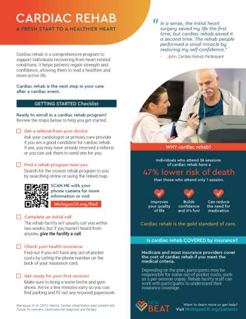 NewBeat Cardiac Rehab Patient Handout - Michigan Cardiac Rehab Network